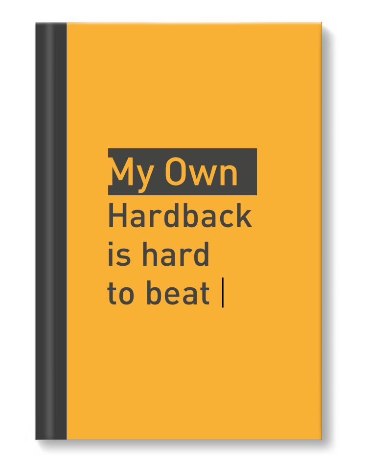Hardback Notebook Branded Personalised My Own Stationery